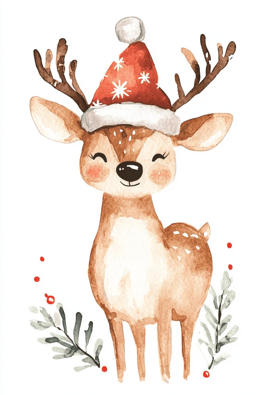 100 Festive Christmas Watercolor Ideas For Cards and More - The Sketch ...