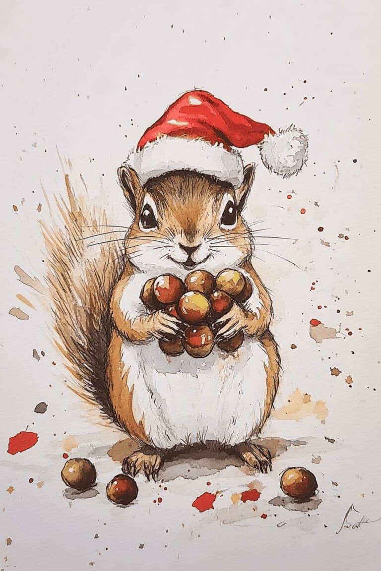 100 Festive Christmas Watercolor Ideas For Cards and More - The Sketch ...
