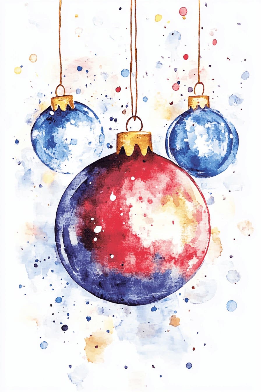 100 Festive Christmas Watercolor Ideas For Cards and More - The Sketch ...