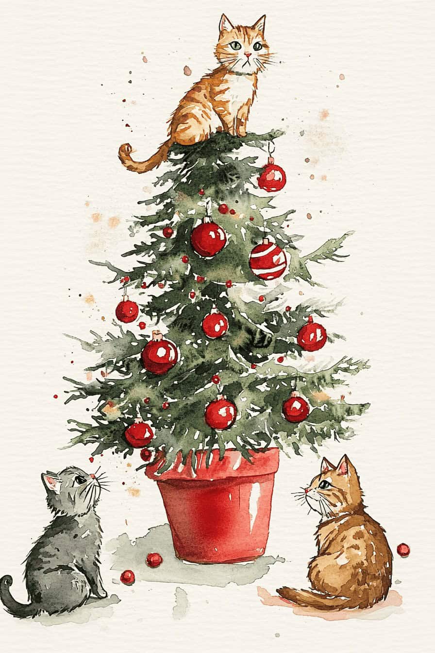100 Festive Christmas Watercolor Ideas For Cards and More - The Sketch ...