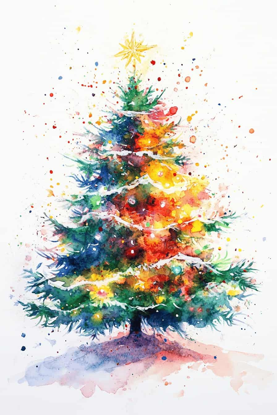 100 Festive Christmas Watercolor Ideas For Cards and More - The Sketch ...