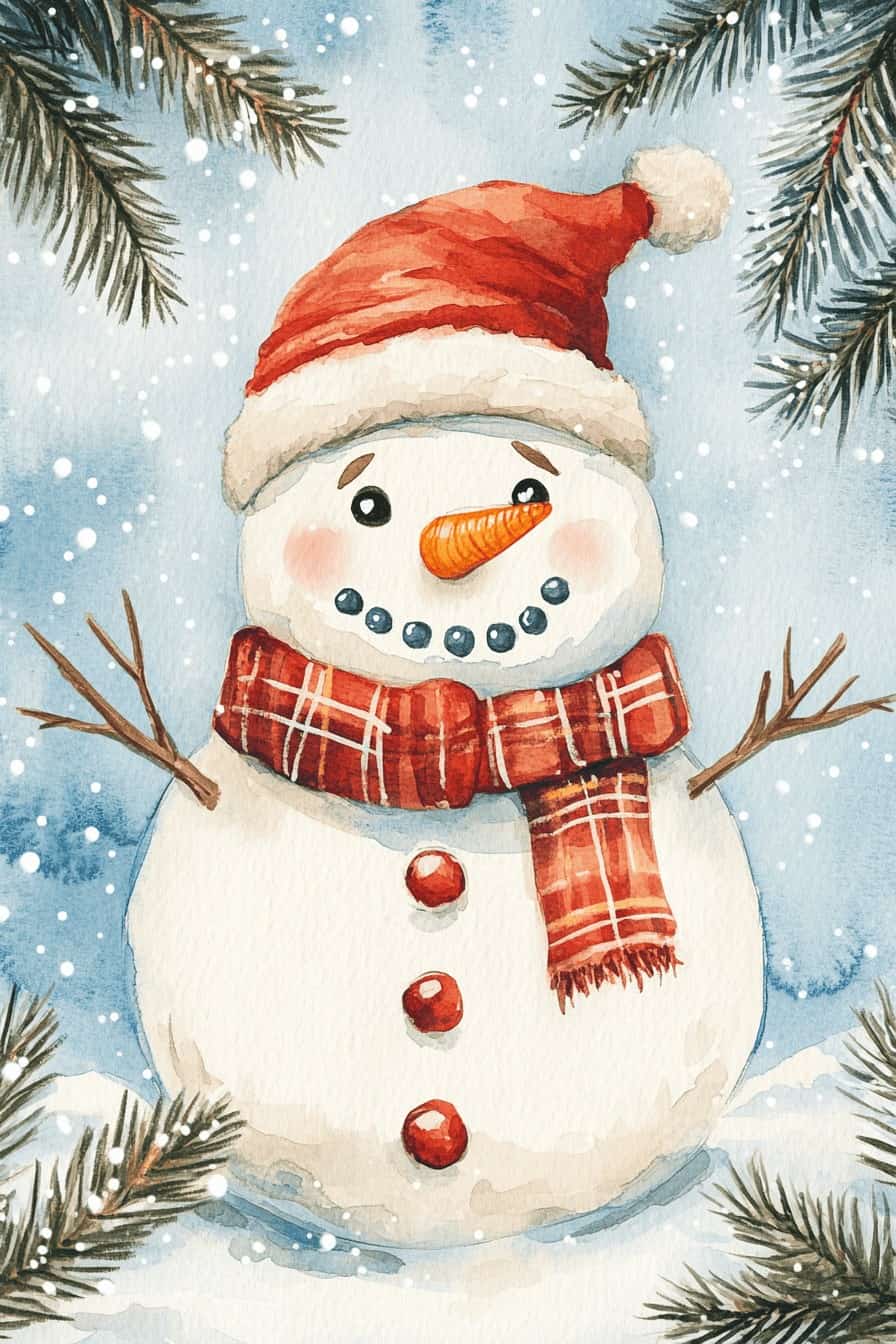 100 Festive Christmas Watercolor Ideas For Cards and More - The Sketch ...