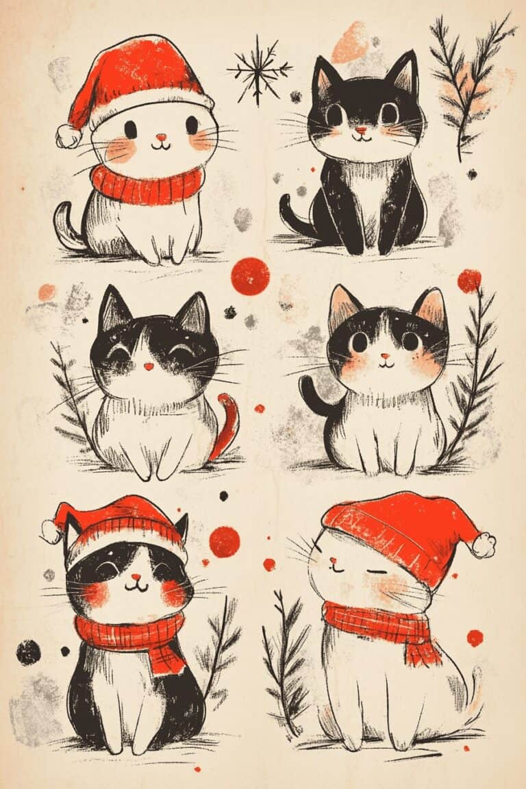 40 Cute Christmas Doodle Ideas You Will Adore - The Sketch & Doodle Club