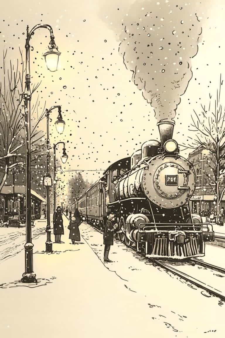 50 Cozy Christmas Winter Scenes That Will Warm Your Heart - The Sketch ...