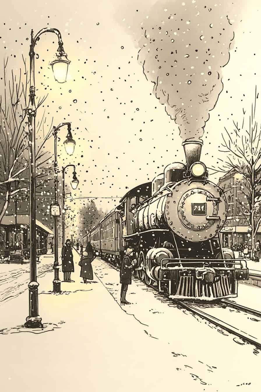 50 Cozy Christmas Winter Scenes That Will Warm Your Heart - The Sketch ...