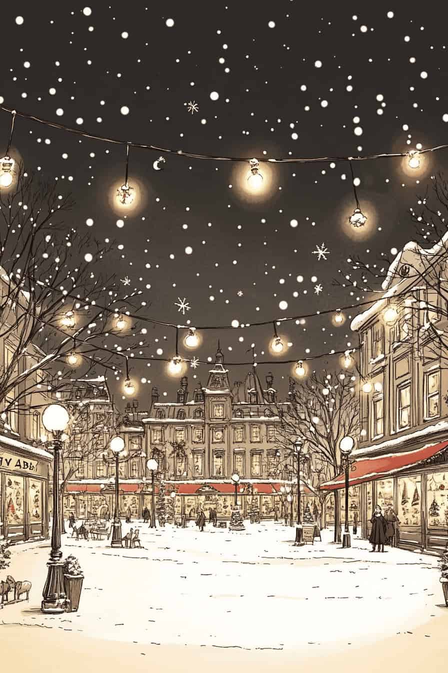 50 Cozy Christmas Winter Scenes That Will Warm Your Heart - The Sketch ...