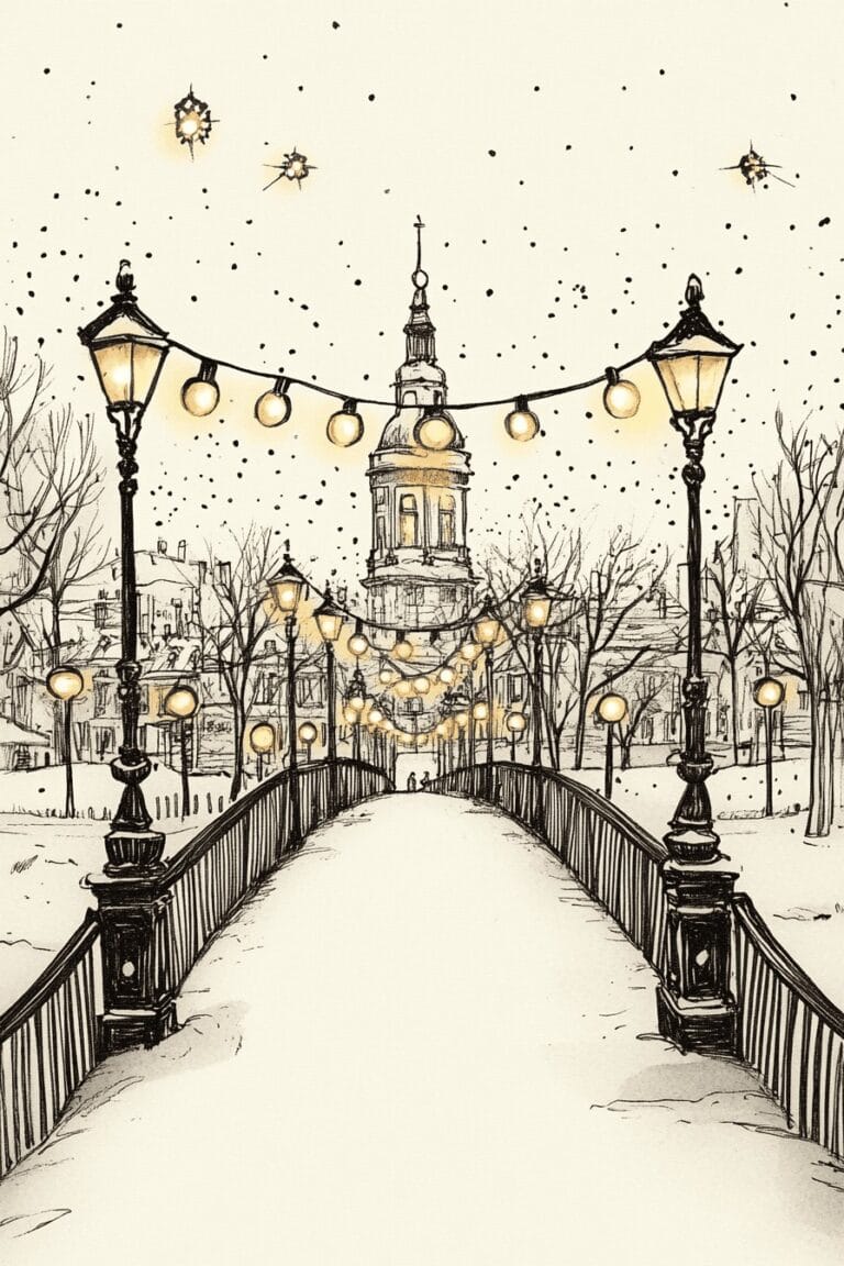 50 Cozy Christmas Winter Scenes That Will Warm Your Heart - The Sketch ...