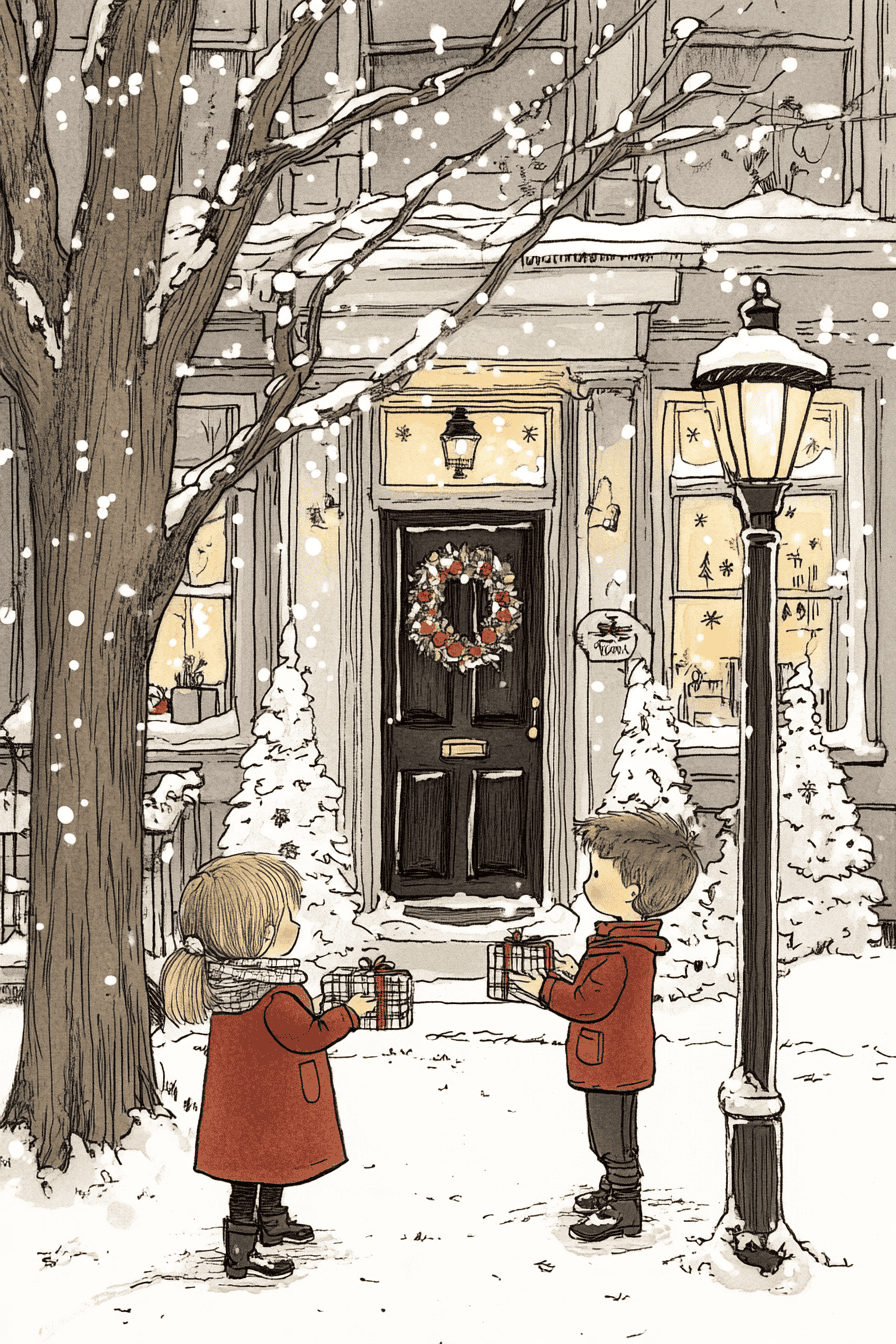 50 Cozy Christmas Winter Scenes That Will Warm Your Heart - The Sketch ...