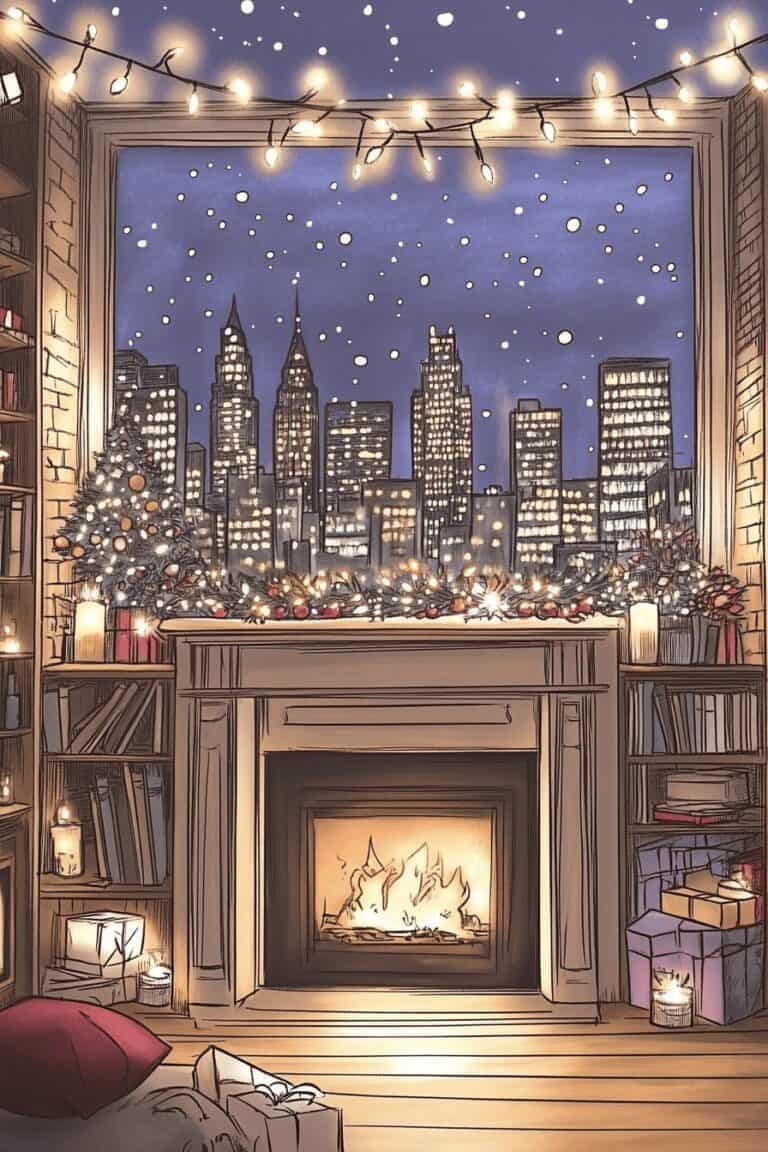 50 Cozy Christmas Winter Scenes That Will Warm Your Heart - The Sketch ...