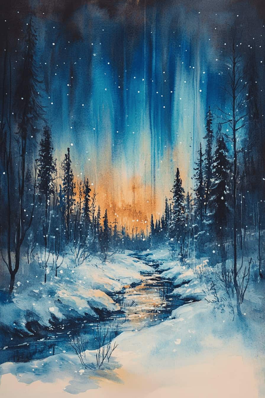 37 Winter Watercolor Images To Inspire You - The Sketch & Doodle Club