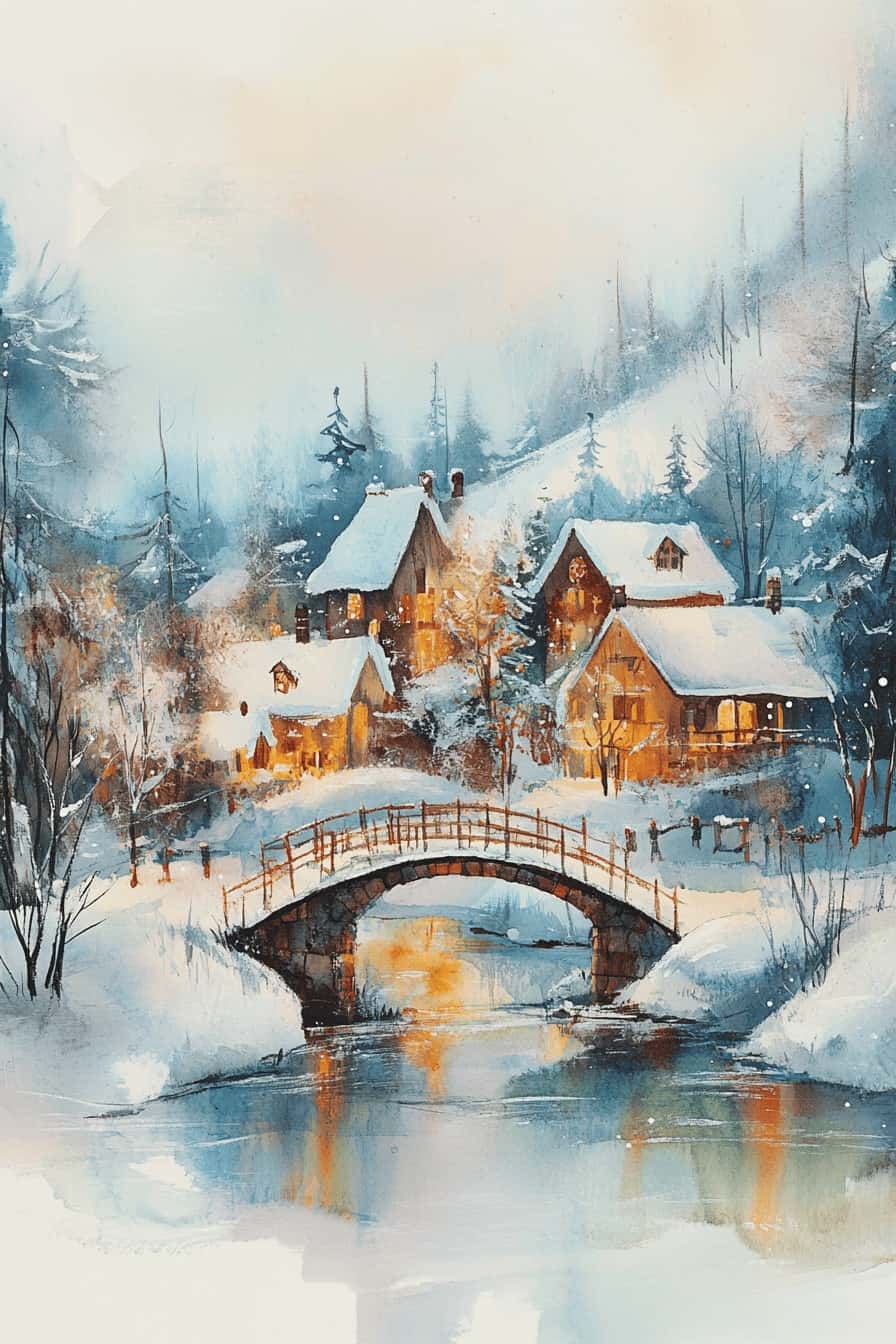 37 Winter Watercolor Images To Inspire You - The Sketch & Doodle Club