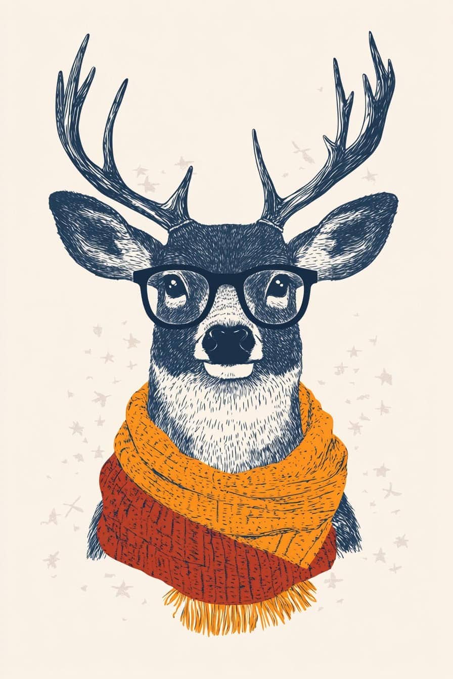 87 Creative Deer Illustrations For Artists - The Sketch & Doodle Club