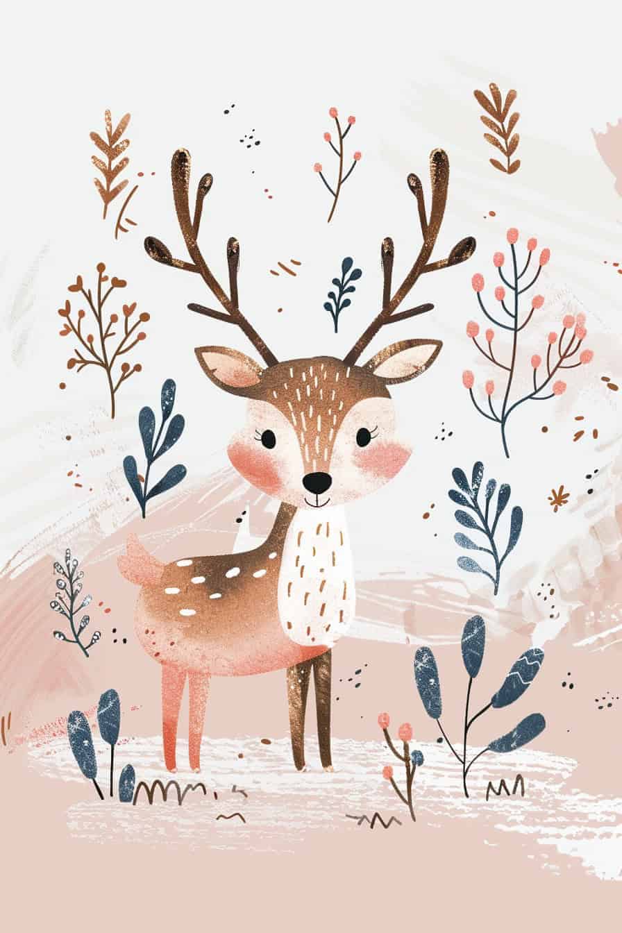 87 Creative Deer Illustrations For Artists - The Sketch & Doodle Club