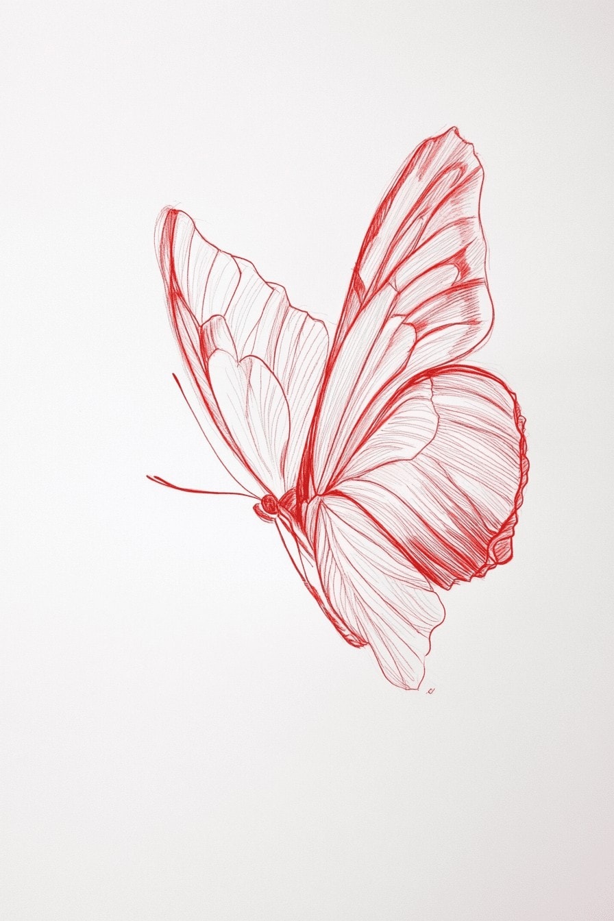 100+ Cool Red Pen Drawings To Inspire Your Art - The Sketch & Doodle Club
