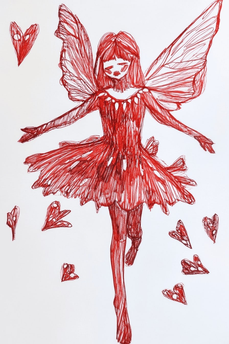 100+ Cool Red Pen Drawings To Inspire Your Art - The Sketch & Doodle Club