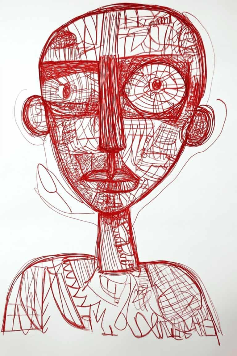 100+ Cool Red Pen Drawings To Inspire Your Art - The Sketch & Doodle Club