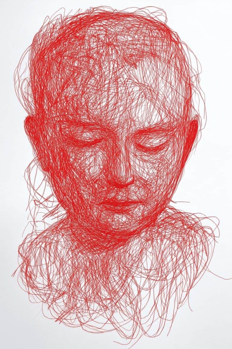 100+ Cool Red Pen Drawings To Inspire Your Art - The Sketch & Doodle Club