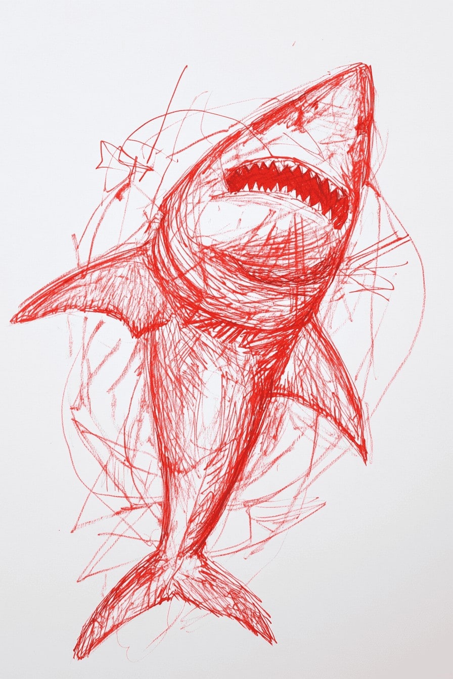 100+ Cool Red Pen Drawings To Inspire Your Art - The Sketch & Doodle Club