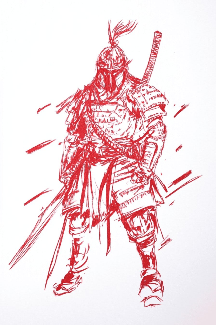 100+ Cool Red Pen Drawings To Inspire Your Art - The Sketch & Doodle Club