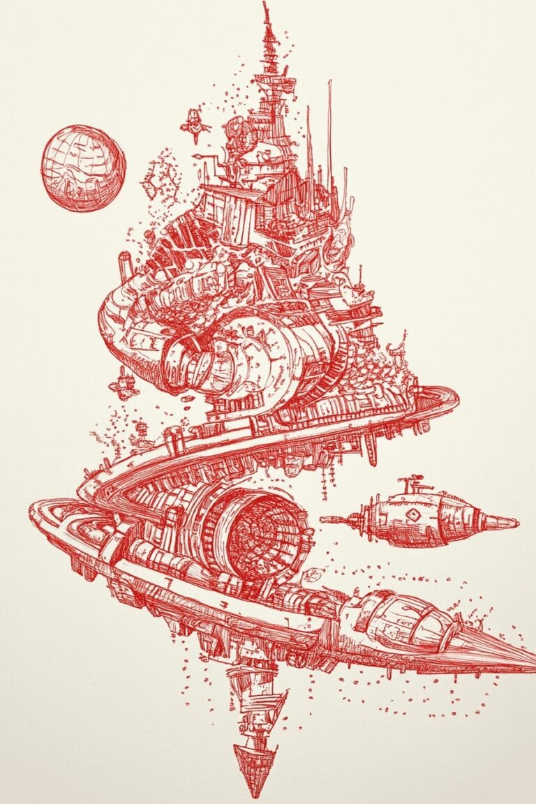 100+ Cool Red Pen Drawings To Inspire Your Art - The Sketch & Doodle Club