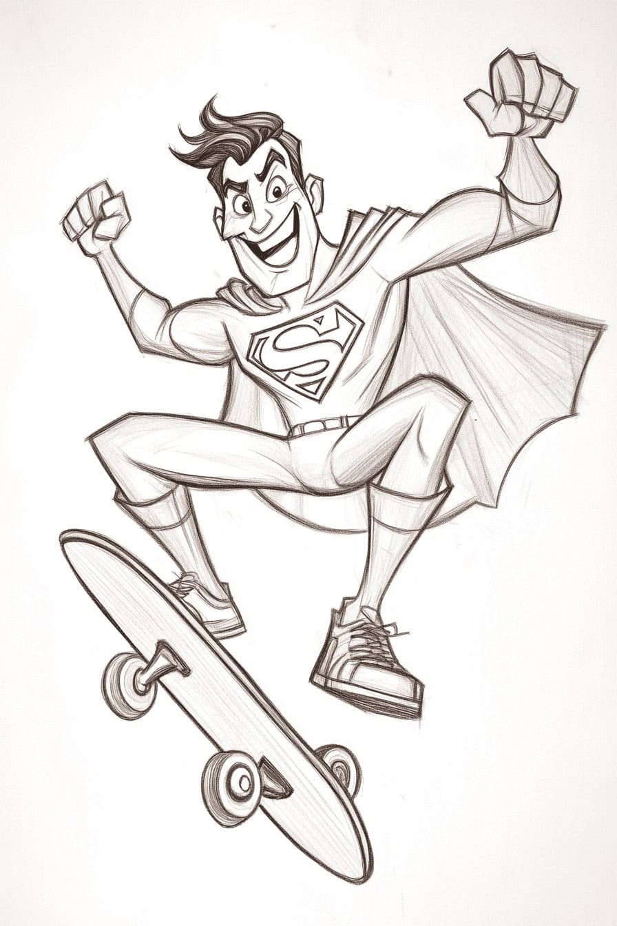 37 Cool Superman Drawings and Sketches - The Sketch & Doodle Club