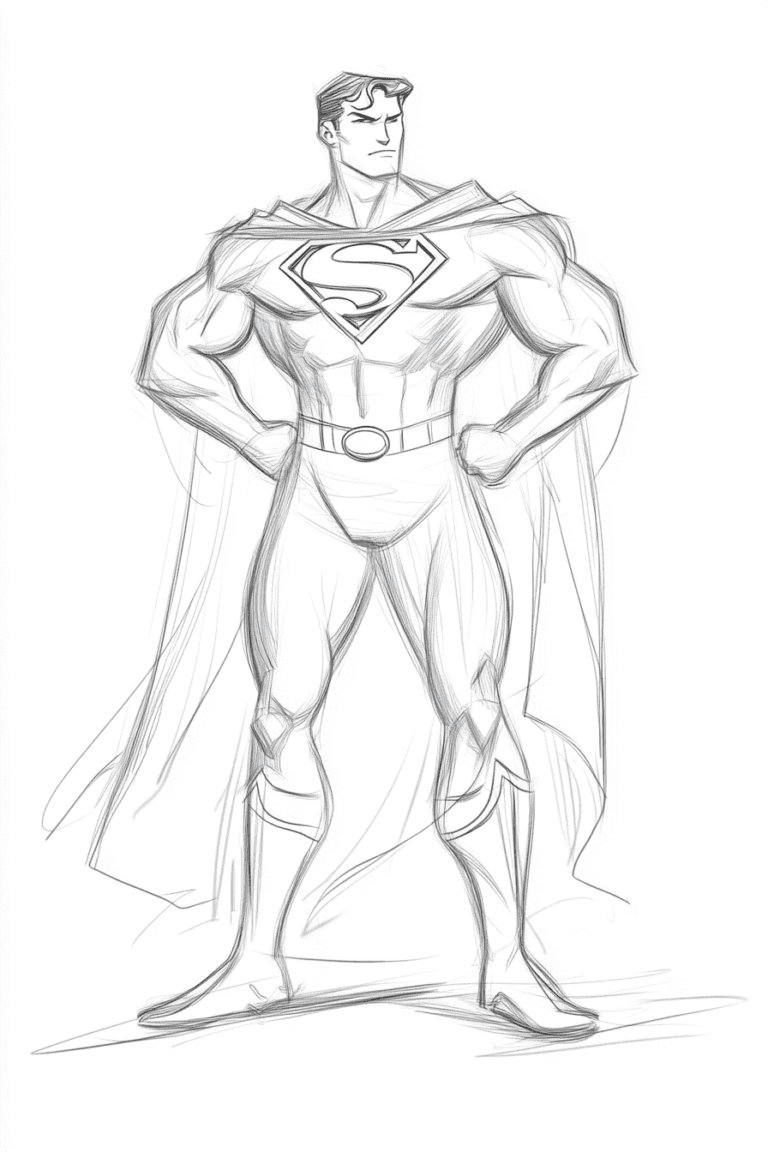 37 Cool Superman Drawings and Sketches - The Sketch & Doodle Club