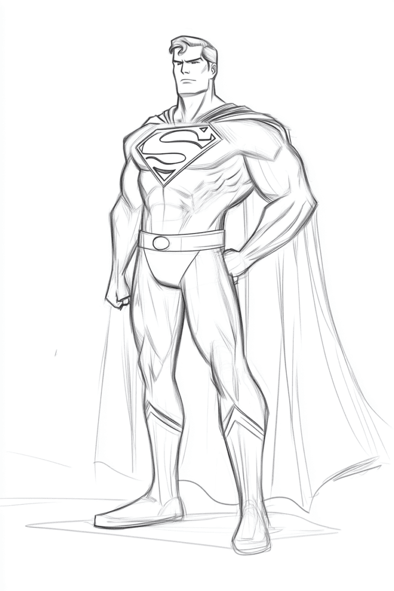 37 Cool Superman Drawings and Sketches - The Sketch & Doodle Club
