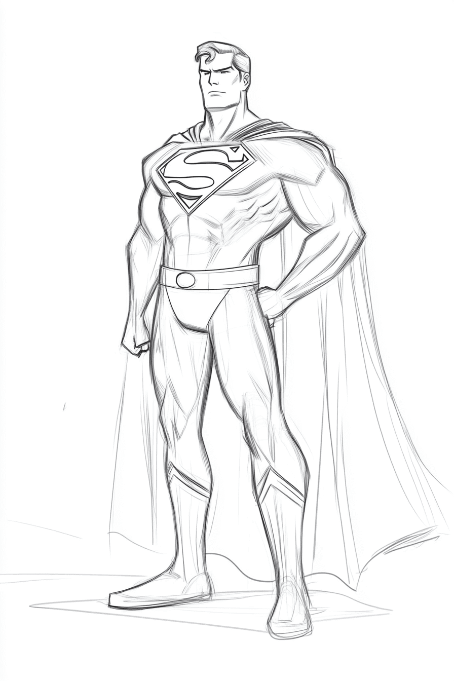 37 Cool Superman Drawings and Sketches - The Sketch & Doodle Club