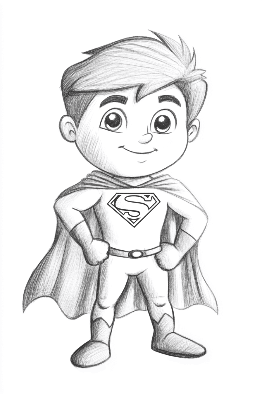 37 Cool Superman Drawings and Sketches - The Sketch & Doodle Club