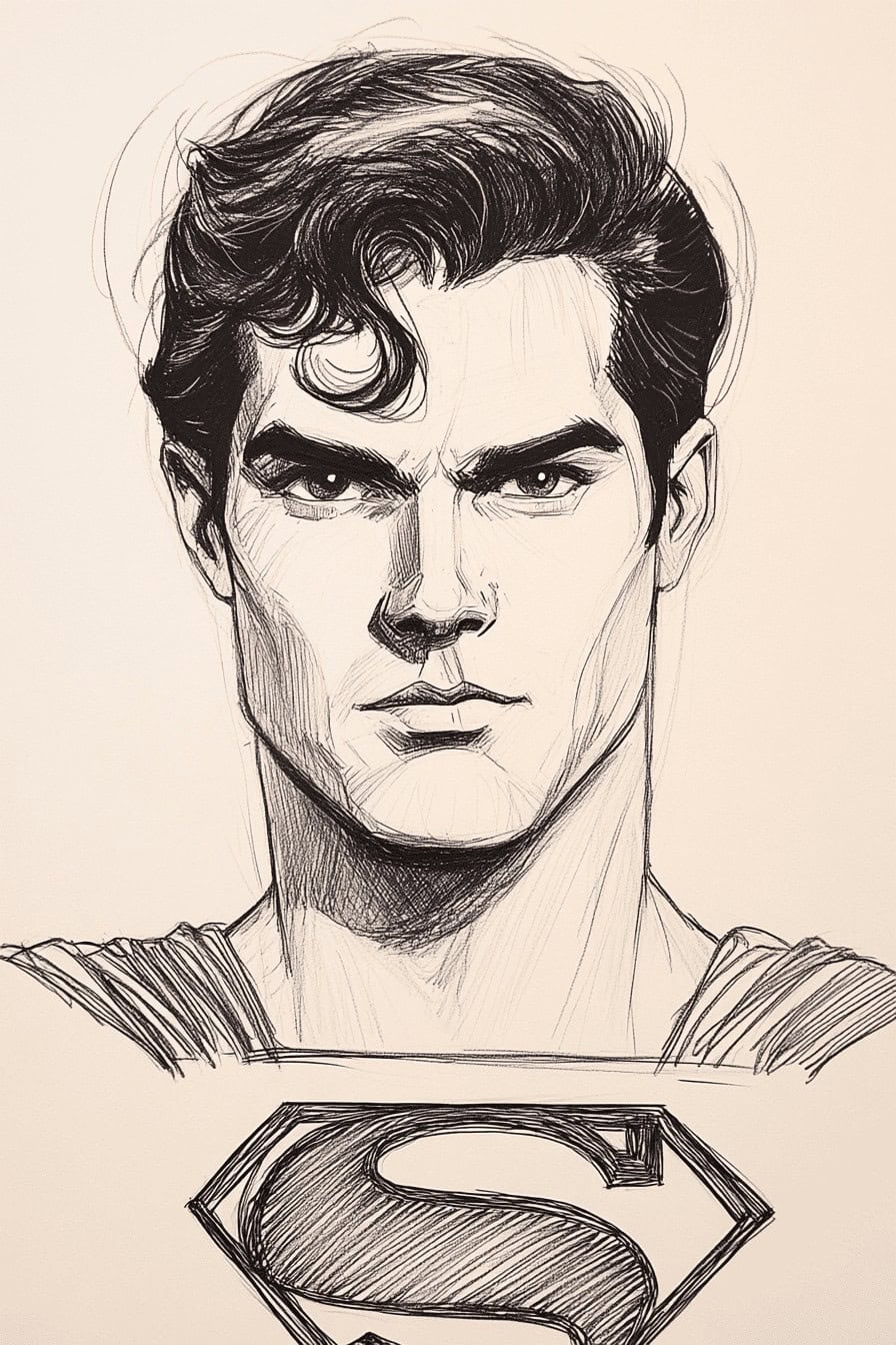 37 Cool Superman Drawings and Sketches - The Sketch & Doodle Club