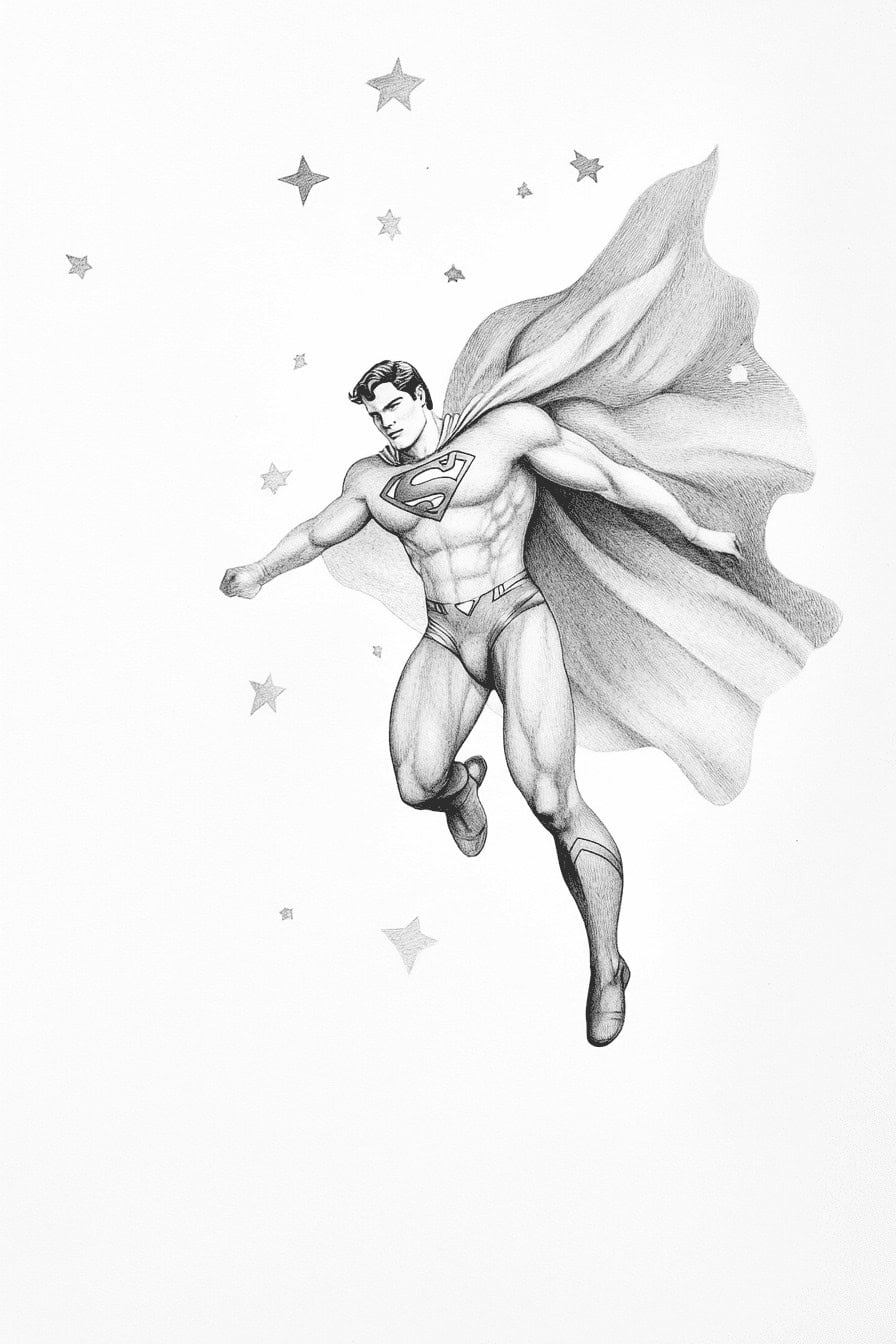 37 Cool Superman Drawings and Sketches - The Sketch & Doodle Club