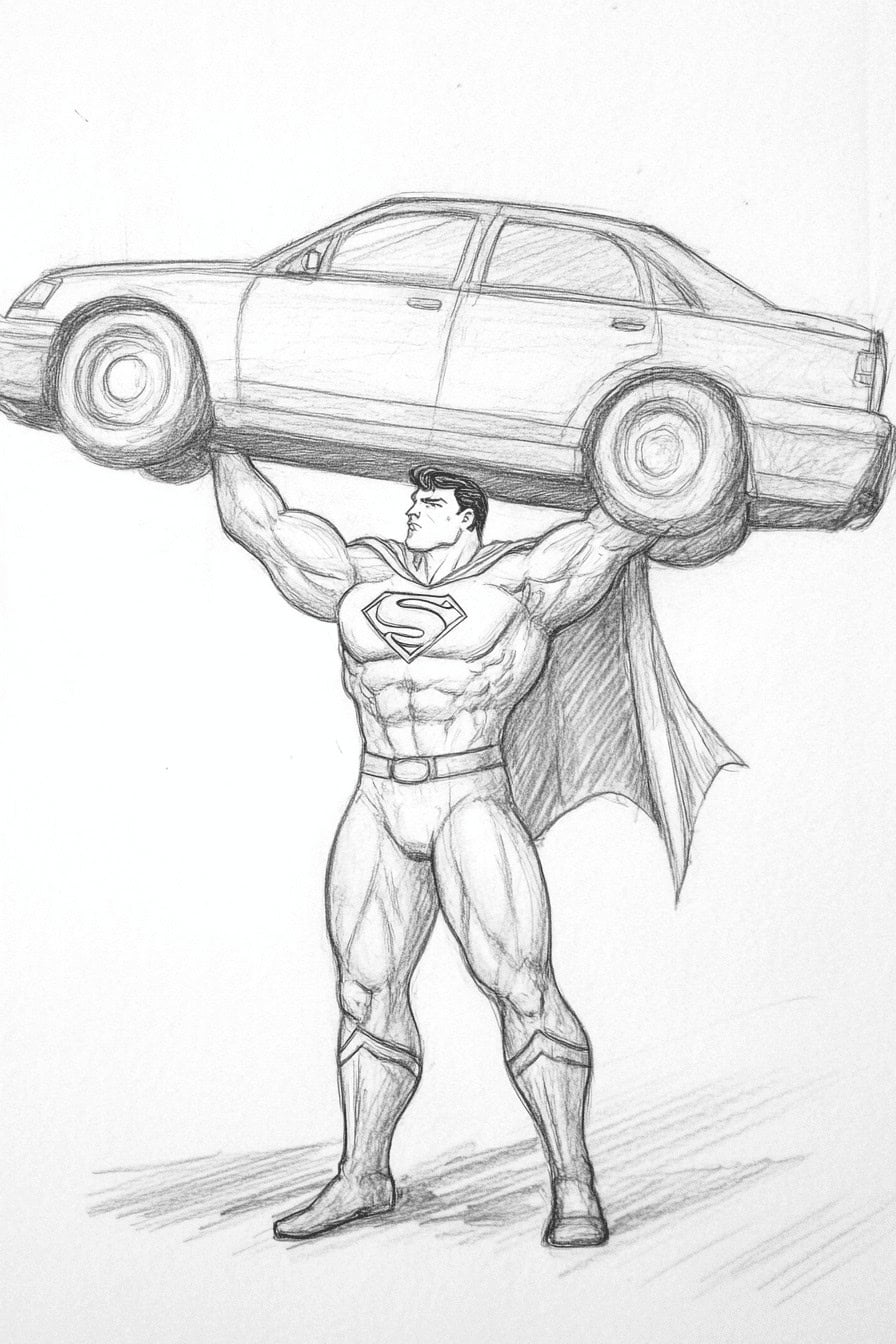 37 Cool Superman Drawings and Sketches - The Sketch & Doodle Club