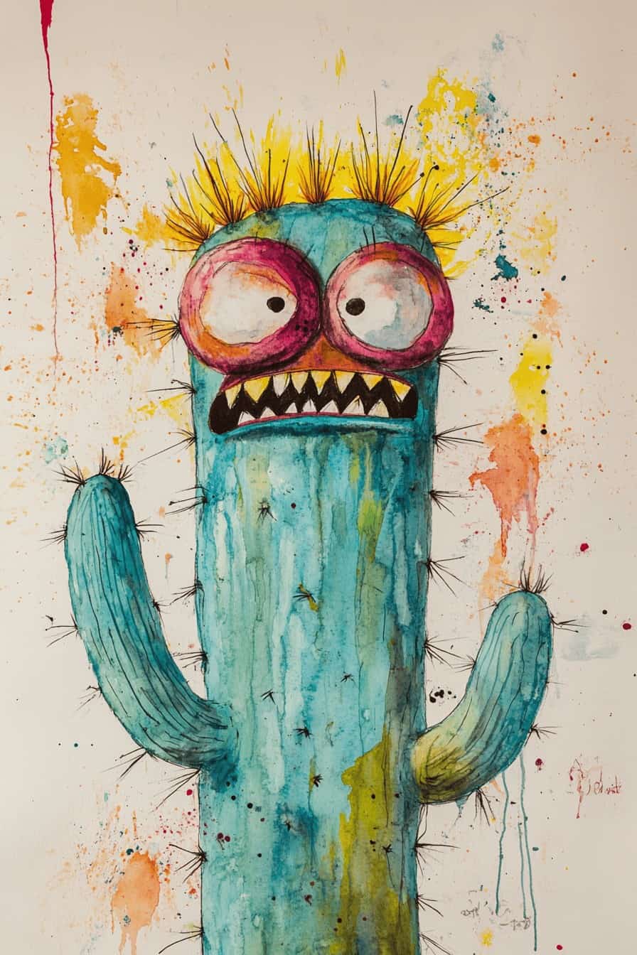44 Cute Watercolor Cactus Ideas You Will Adore - The Sketch & Doodle Club