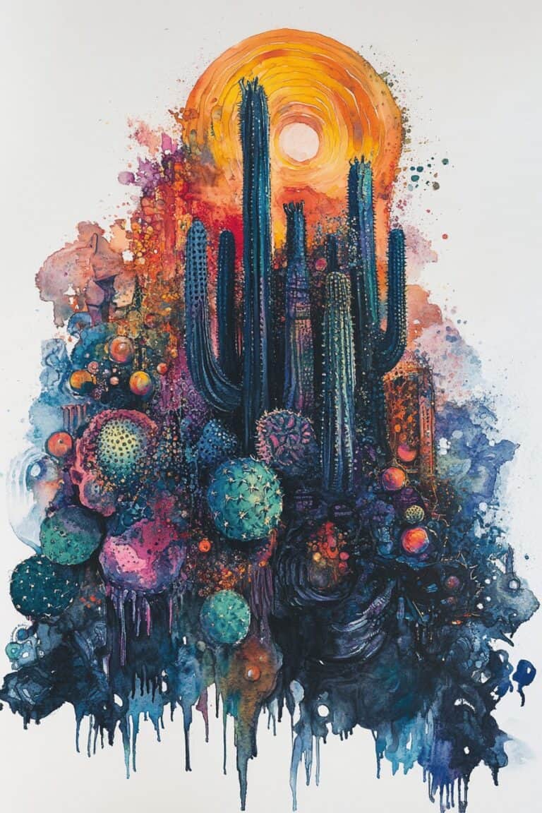 44 Cute Watercolor Cactus Ideas You Will Adore - The Sketch & Doodle Club