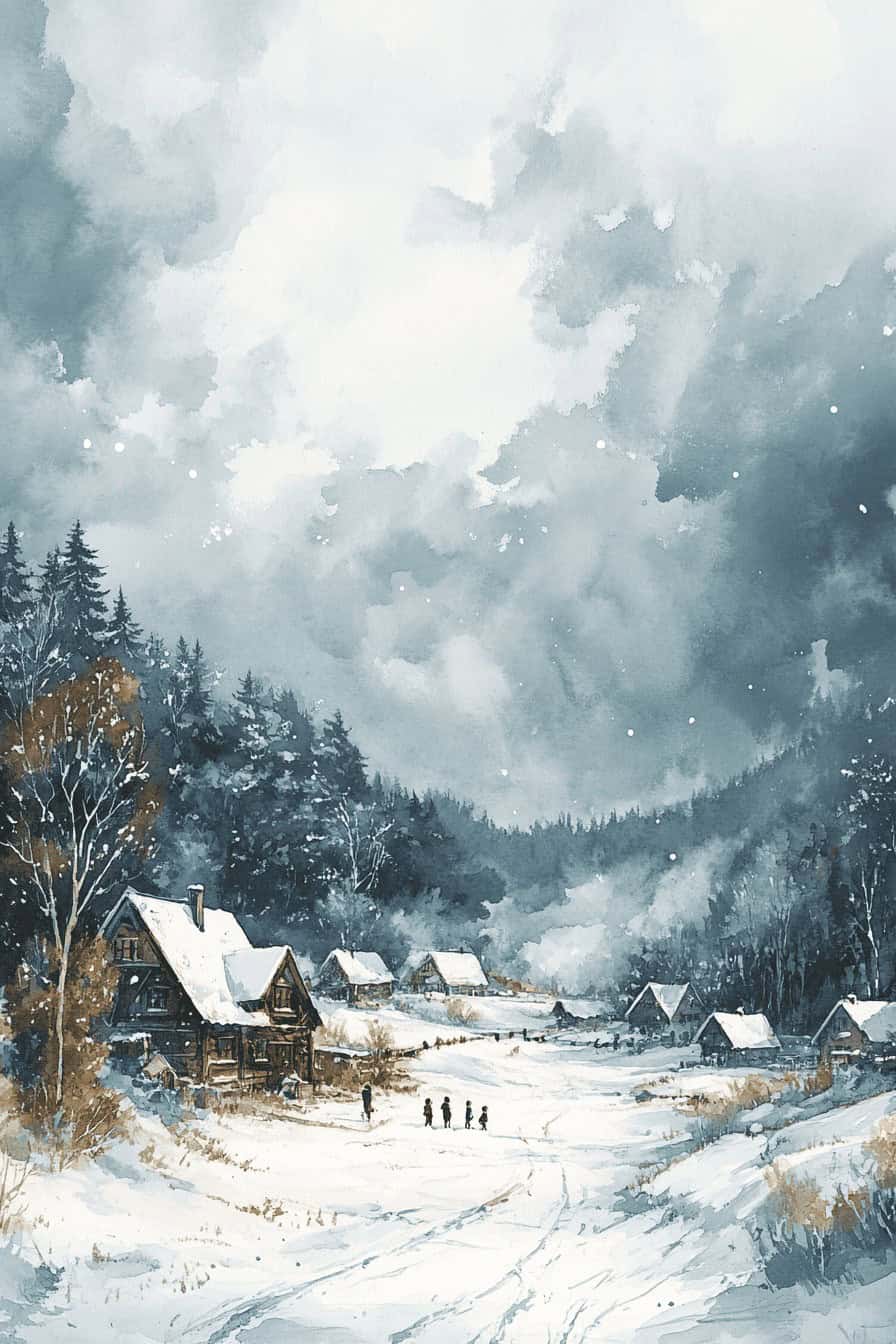 37 Winter Watercolor Images To Inspire You - The Sketch & Doodle Club