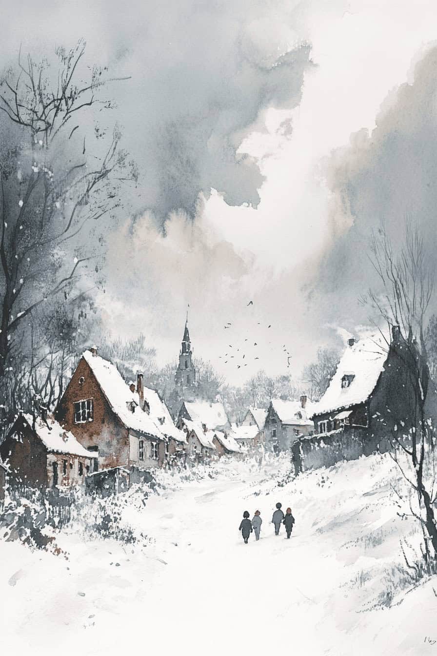 37 Winter Watercolor Images To Inspire You - The Sketch & Doodle Club