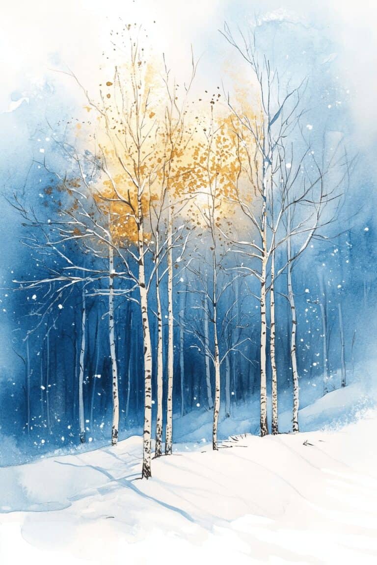 37 Winter Watercolor Images To Inspire You - The Sketch & Doodle Club