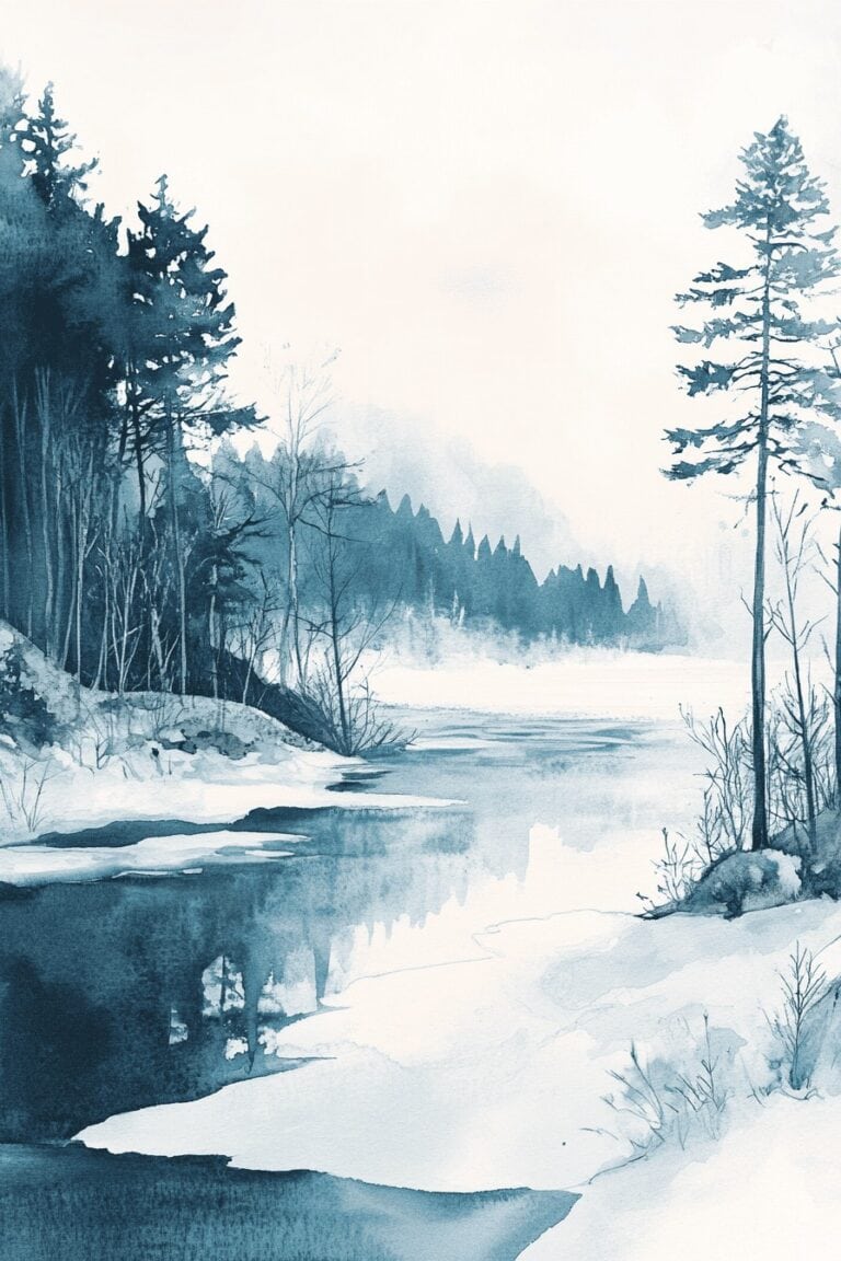 37 Winter Watercolor Images To Inspire You - The Sketch & Doodle Club