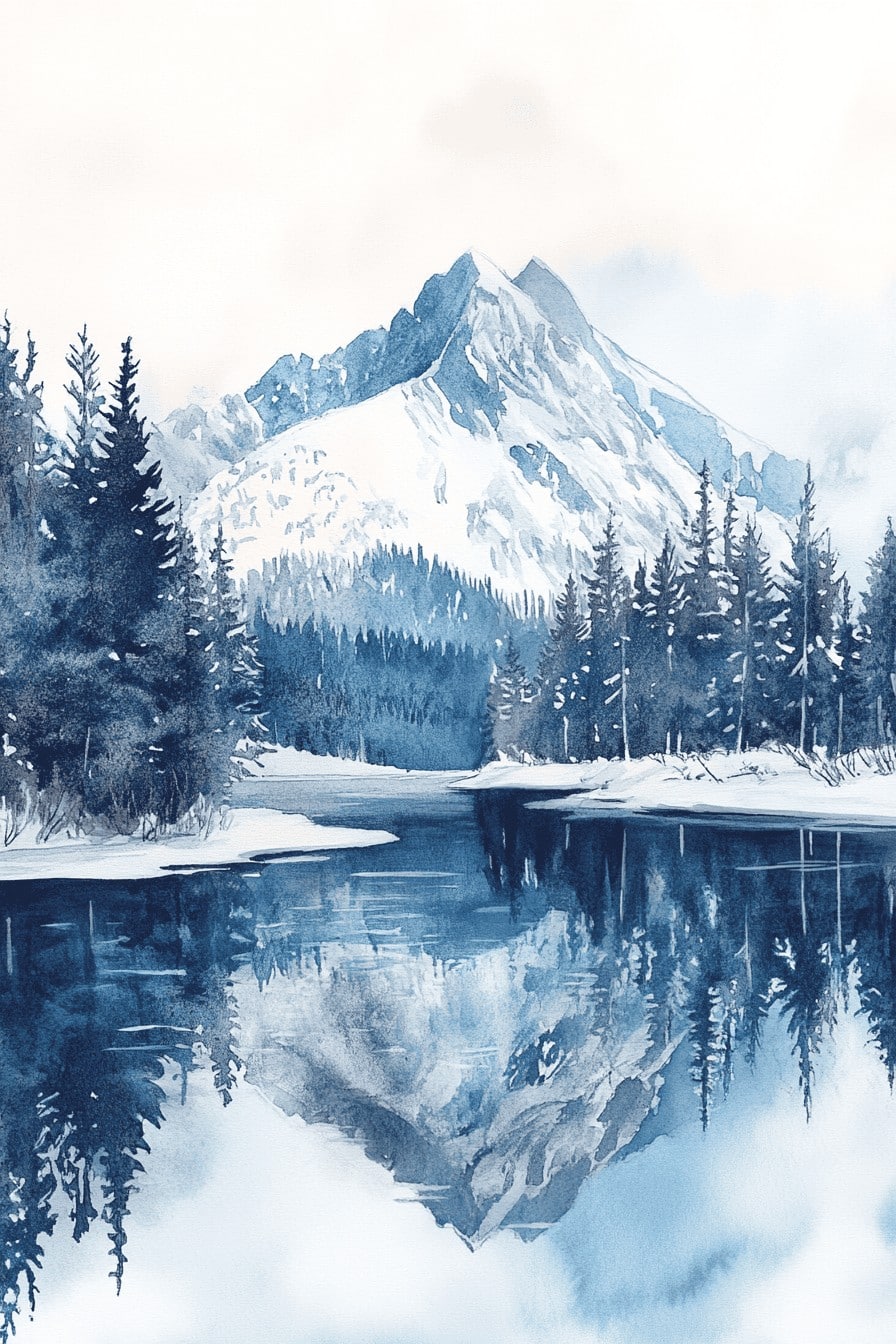 37 Winter Watercolor Images To Inspire You - The Sketch & Doodle Club