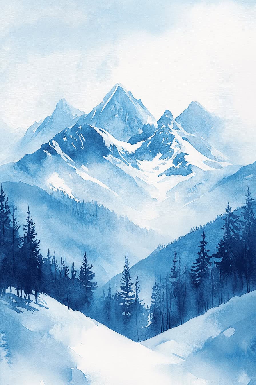37 Winter Watercolor Images To Inspire You - The Sketch & Doodle Club