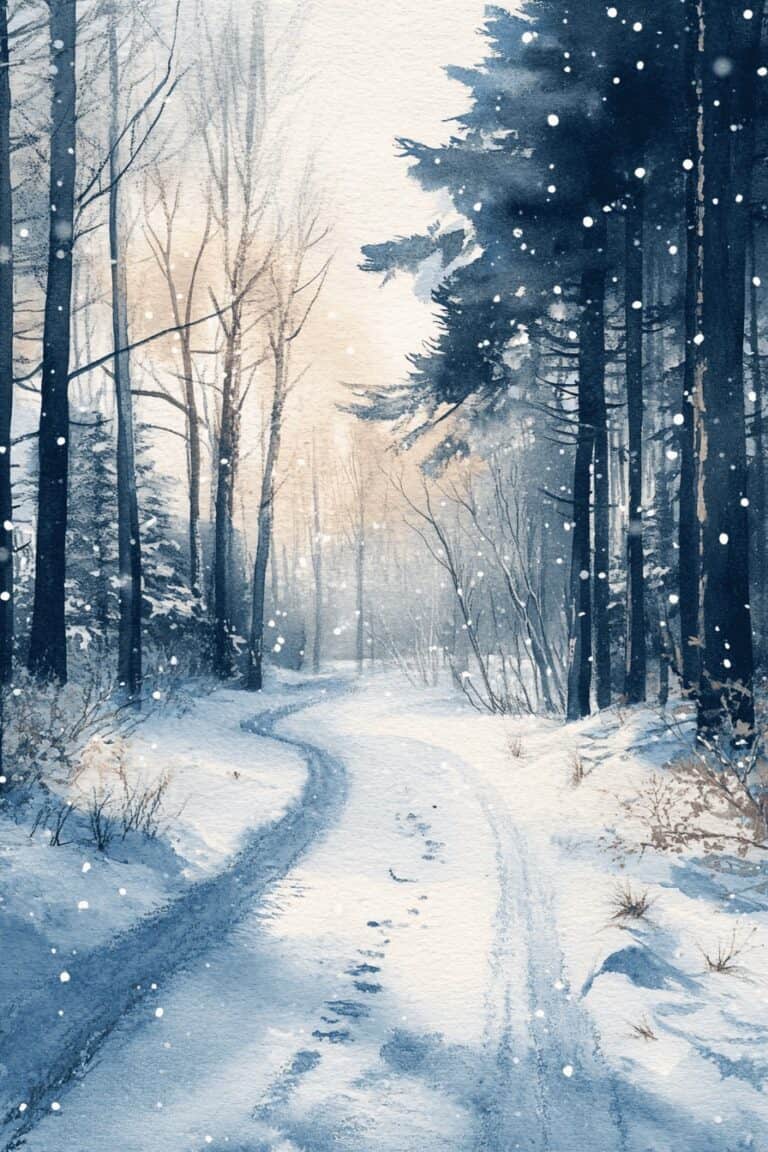 37 Winter Watercolor Images To Inspire You - The Sketch & Doodle Club