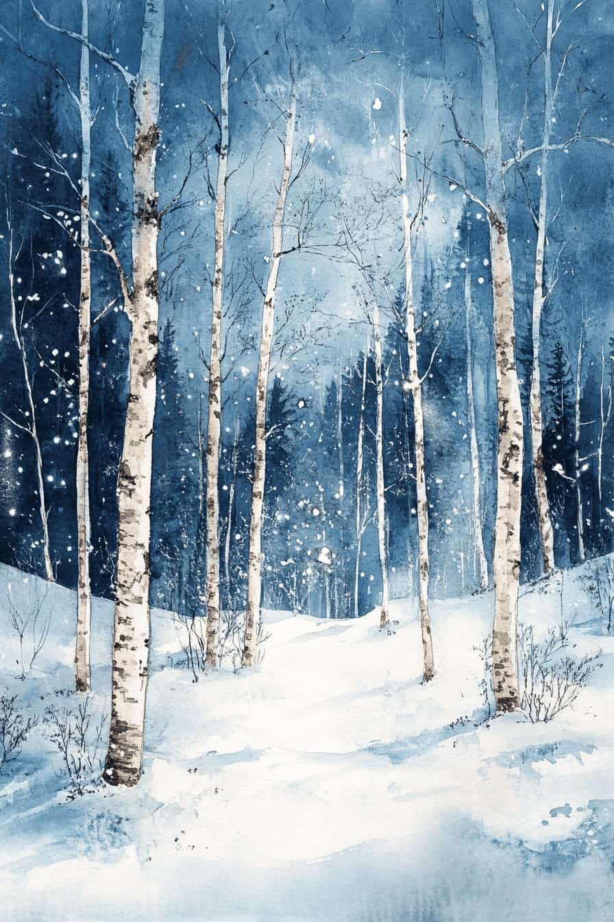 37 Winter Watercolor Images To Inspire You - The Sketch & Doodle Club