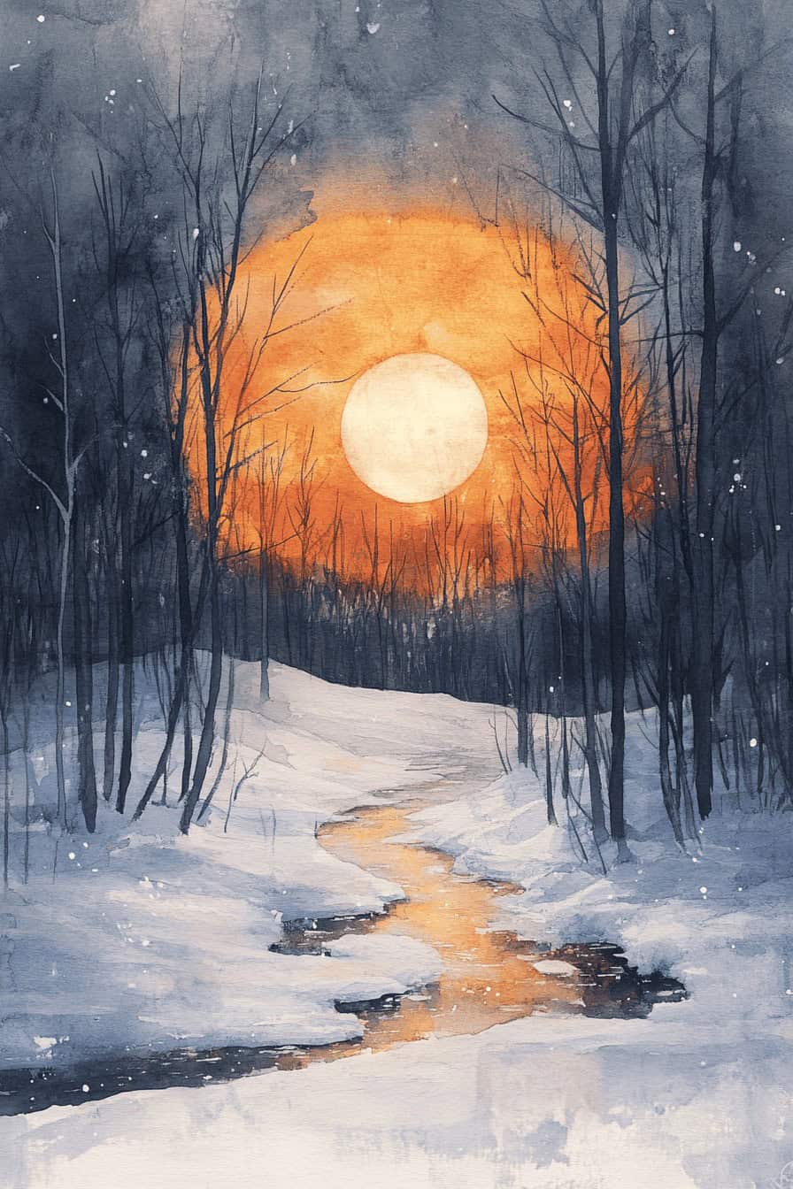 37 Winter Watercolor Images To Inspire You - The Sketch & Doodle Club
