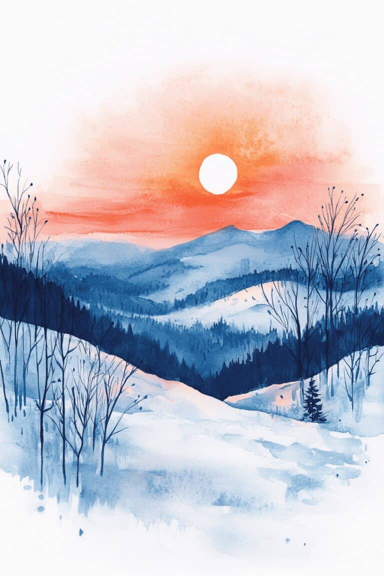 37 Winter Watercolor Images To Inspire You - The Sketch & Doodle Club