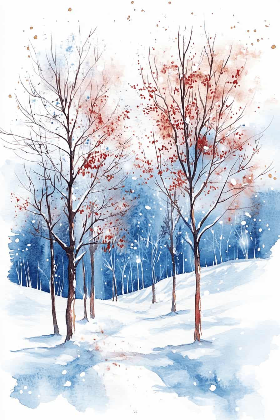 37 Winter Watercolor Images To Inspire You - The Sketch & Doodle Club