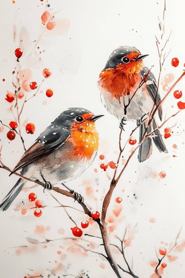 37 Winter Watercolor Images To Inspire You - The Sketch & Doodle Club