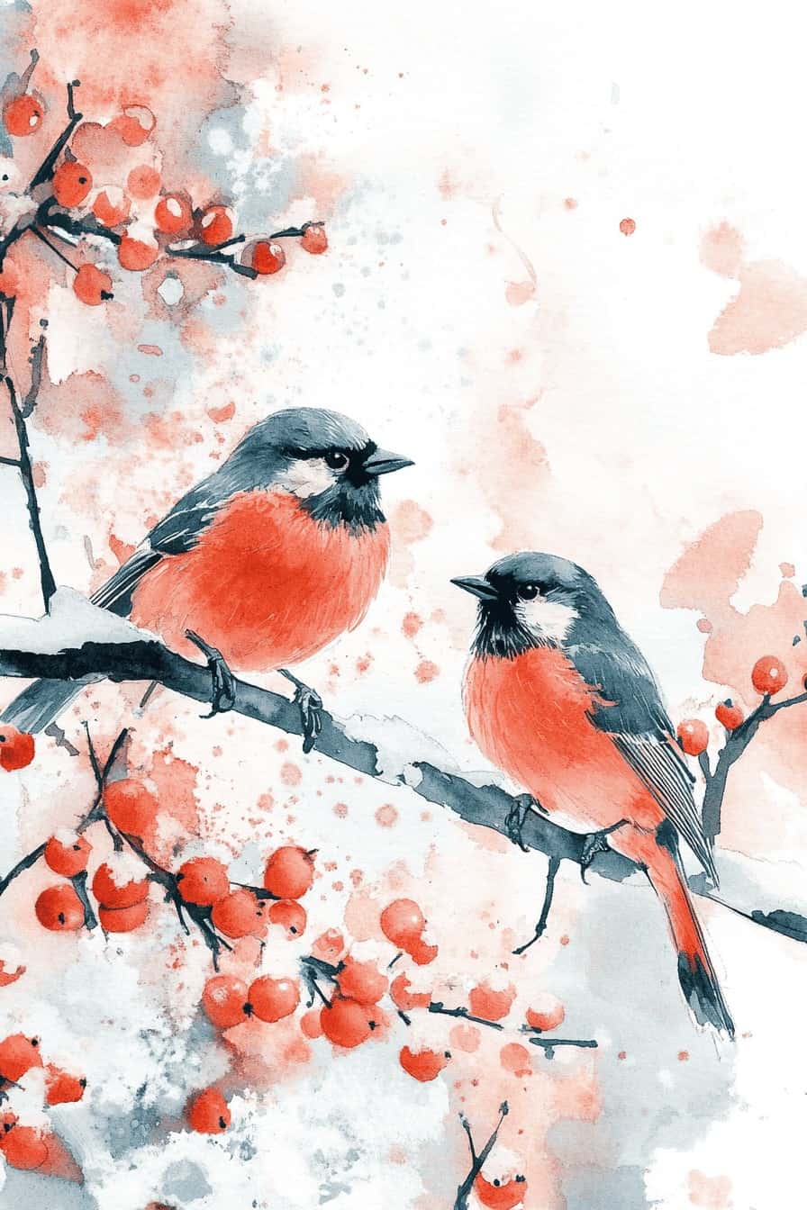 37 Winter Watercolor Images To Inspire You - The Sketch & Doodle Club