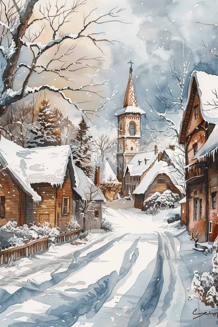 32 Amazing Winter Art Pieces To Inspire Your Inner Artist - The Sketch ...