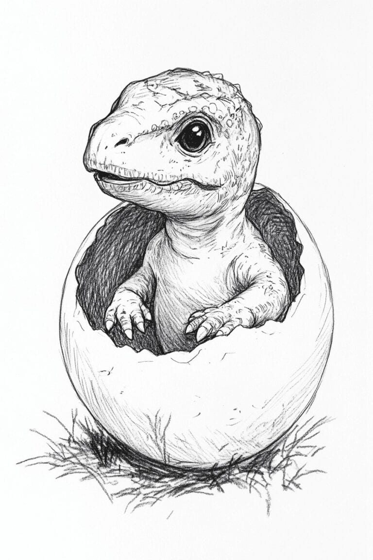 60 Epic Dinosaur Drawings To Inspire You - The Sketch & Doodle Club