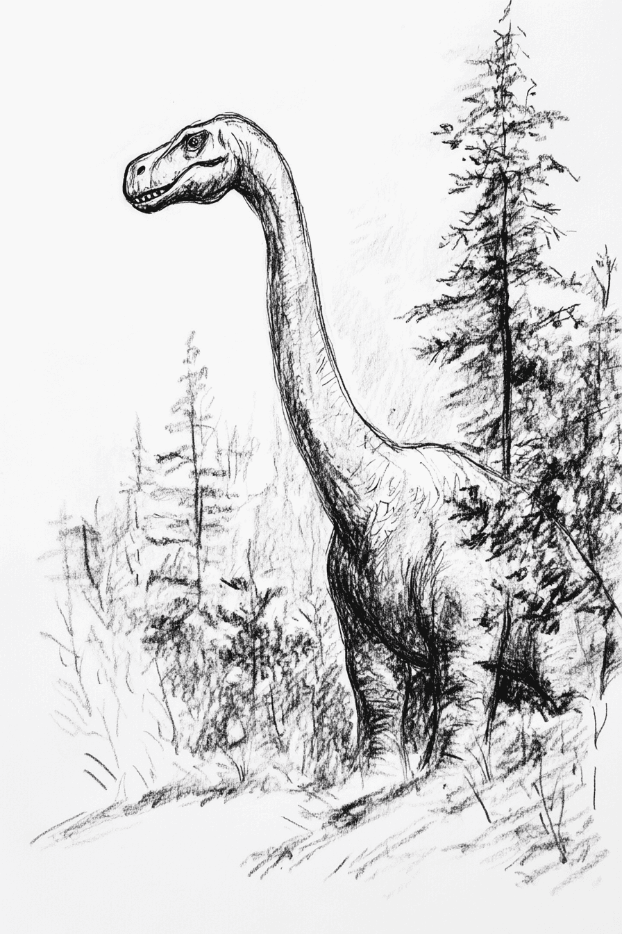 60 Epic Dinosaur Drawings To Inspire You - The Sketch & Doodle Club